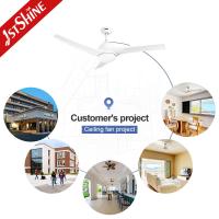 China 230V 50HZ Remote Control Ceiling Fan With Led Color Changing Light for sale