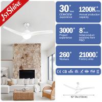 China DCF W186 52 Industrial ABS Blades Ceiling Fan With Led Light for sale