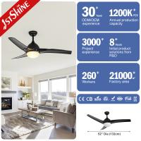 China DCF W186 52 Plastic Ceiling Fan Outdoor DC Motor 3 ABS Blades for sale