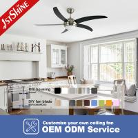 China 53.4w Modern LED Ceiling Fan 3 Speed Choice With Reversible Motor for sale