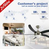 China 53.4w Modern LED Ceiling Fan 3 Speed Choice With Reversible Motor for sale