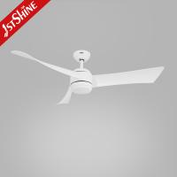 China Plastic Blades 3 Color LED Dimmable Ceiling Fan With Remote Control 38W 230V/50HZ for sale
