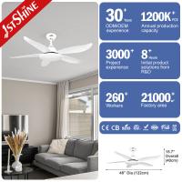 China 48in 230V 5 ABS Blades Decorative Ceiling Fans With Lights for sale