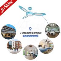 China 44 Inch 3 ABS Blades Dimmable LED Ceiling Fan 230V For Bedroom for sale