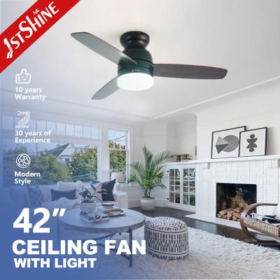 China 6 Speed Remote Control Decorative Ceiling Fan , Mdf Blades Black Plastic Ceiling Fan for sale
