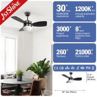 China Ac Copper Motor 3 Mdf Blades Modern Small Ceiling Fans With Pull Chain for sale