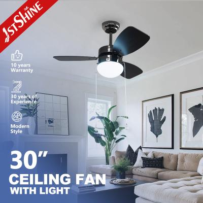 China Ac Copper Motor 3 Mdf Blades Modern Small Ceiling Fans With Pull Chain for sale