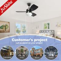 China Ac Copper Motor 3 Mdf Blades Modern Small Ceiling Fans With Pull Chain for sale