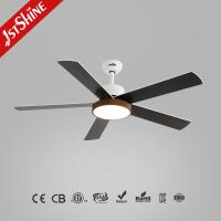 China Lower Noise DC Motor Ceiling Fan Light with 6 Speed Remote Control White Housing for sale