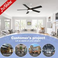 China Modern Ceiling Fan Light With Dc Motor Smart Dimmable LED Light for sale