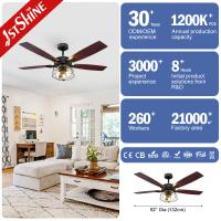 China CE CB 5 Blades Room Classic Ceiling Fan With Light Engineering Model for sale