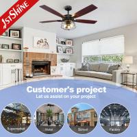 China CE CB 5 Blades Room Classic Ceiling Fan With Light Engineering Model for sale