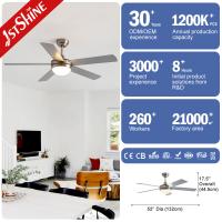 China AC Ceiling Fan With Light 3 Speed Remote Control MDF Blade for Home for sale