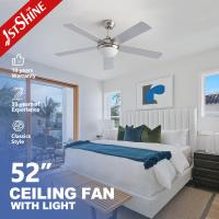 China AC Ceiling Fan With Light 3 Speed Remote Control MDF Blade for Home for sale