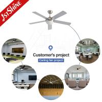 China AC Ceiling Fan With Light 3 Speed Remote Control MDF Blade for Home for sale