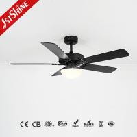 China Black Ceiling Fan With Light Kit Multifunction 6 Speed Wind Speed for sale