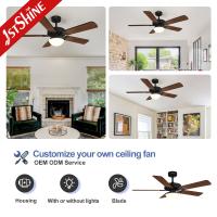 China 52'' Ceiling Fan With Light 6 Speed Remote Control Energy Saving for sale