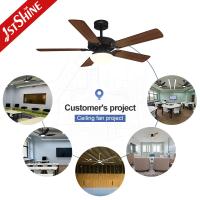 China 52'' Ceiling Fan With Light 6 Speed Remote Control Energy Saving for sale