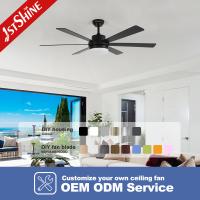 China 35w 56 Inch Silent Modern LED Ceiling Fan Energy Saving DC Motor for sale