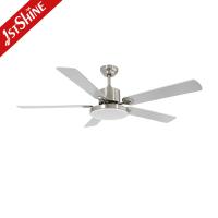 China 58 Inch Bedroom Ceiling Fans With Lights Reversible Silent DC Motor for sale