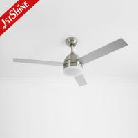 China Sliver Dimming DC Motor 220V Modern LED Ceiling Fan Mute 6 Speeds for sale