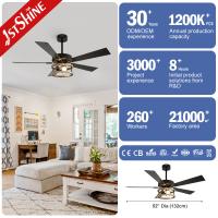 China CB SAA ETL 5 Blades Classic Ceiling Fan With Light For Living Room for sale