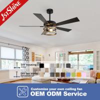 China CB SAA ETL 5 Blades Classic Ceiling Fan With Light For Living Room for sale