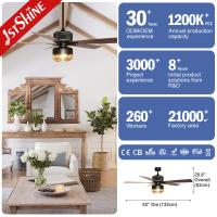 China MDF Blades 52 Inches Remote Control Ceiling Fan With Farmhouse Style for sale