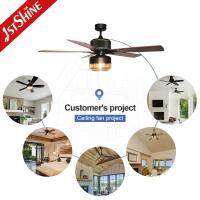 China MDF Blades 52 Inches Remote Control Ceiling Fan With Farmhouse Style for sale