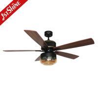 China MDF Blades 52 Inches Remote Control Ceiling Fan With Farmhouse Style for sale