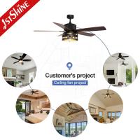 China 5 MDF Blades Industrial Style Ceiling Fan With Remote Control Light for sale