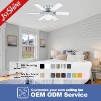 China 32 Inch 6 MDF Blade Classic Ceiling Fans Remote Control Energy Efficient for sale