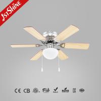 China 32'' 6 MDF Blades Decorative AC Motor Ceiling Fan With Light Kit for sale