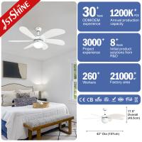 China Pull Chain Style ROHS Quiet Ceiling Fans 42 Inch Decorative For Home for sale