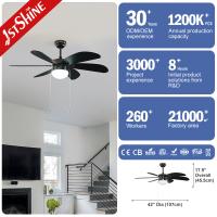 China Restaurant Pull Chain Switch Ceiling Fan Six MDF Blades AC Motor for sale