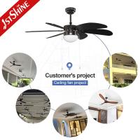 China Restaurant Pull Chain Switch Ceiling Fan Six MDF Blades AC Motor for sale