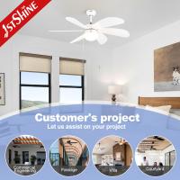 China Pull Chain Style 42 Inch AC Motor LED Ceiling Fan With 6 MDF Blades for sale