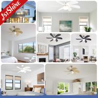 China Pull Chain Style 42 Inch AC Motor LED Ceiling Fan With 6 MDF Blades for sale