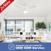 China Wifi Control Ceiling Fan With Light and 5 MDF Blades Made of Copper Iron for Smart Home for sale