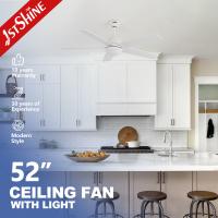 China Wifi Control Ceiling Fan With Light and 5 MDF Blades Made of Copper Iron for Smart Home for sale
