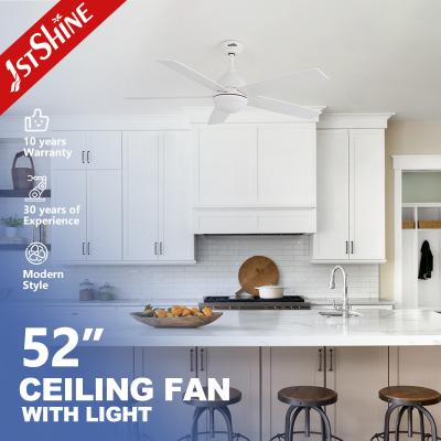 China Wifi Control Ceiling Fan With Light and 5 MDF Blades Made of Copper Iron for Smart Home for sale