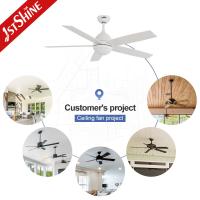 China Wifi Control Ceiling Fan With Light and 5 MDF Blades Made of Copper Iron for Smart Home for sale