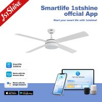 China DCF-W986 35/60W Low Noise Large Airflow 4 MDF Blade Modern Ceiling Fan LED Light for sale