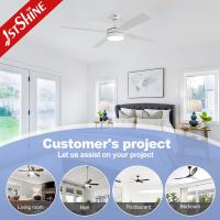 China DCF-W986 35/60W Low Noise Large Airflow 4 MDF Blade Modern Ceiling Fan LED Light for sale