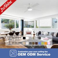 China DCF-W986 35/60W Low Noise Large Airflow 4 MDF Blade Modern Ceiling Fan LED Light for sale