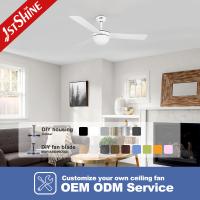 China DCF-W986 MDF Blade 35W 5 Speeds Remote Control Ceiling Fan With Light for sale