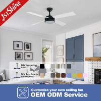 China Low Noise Remote LED Ceiling Fan With MDF Blade DC Motor Ceiling Fan for sale