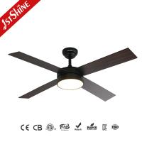 China 4*MDF Blades Dimmable LED Ceiling Fan With Remote Control And Lamp Whisper-Quiet for sale