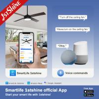 China 4*MDF Blades Dimmable LED Ceiling Fan With Remote Control And Lamp Whisper-Quiet for sale