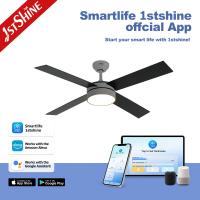 China 6 Speed Remote LED Ceiling Fan For Living Room Pure Copper DC Motor OEM/ODM for sale